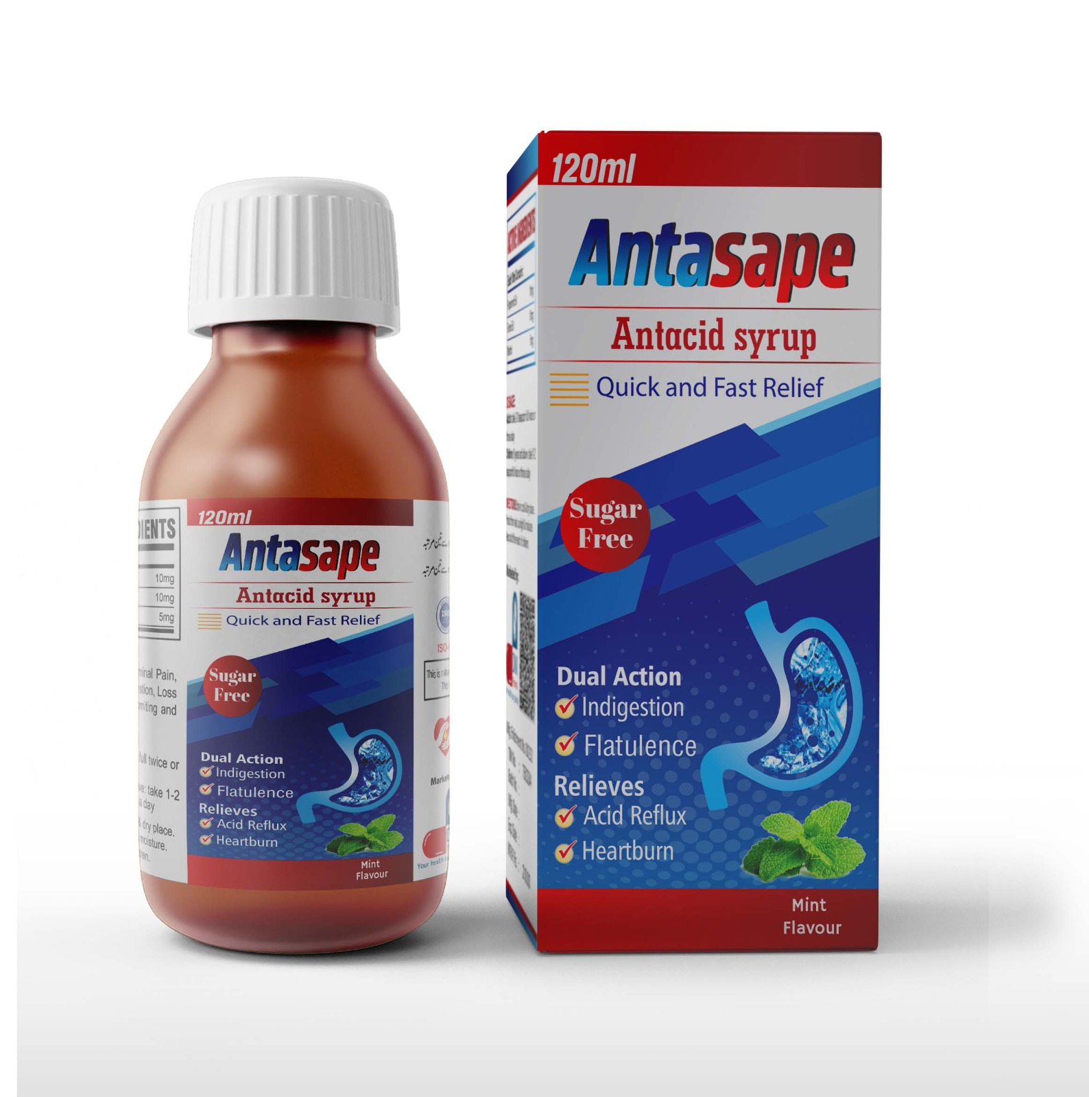 Antasape (Antacid) Syrup 120ml – DM Pharma